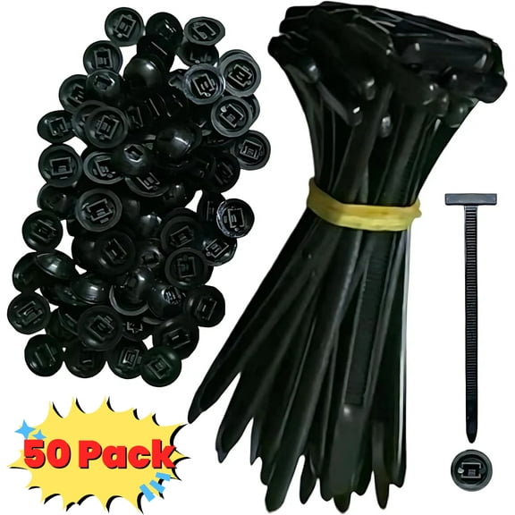 200PCS Nylon Universal Cable Tie Buckle – Heavy Duty Self-Locking Zip ...