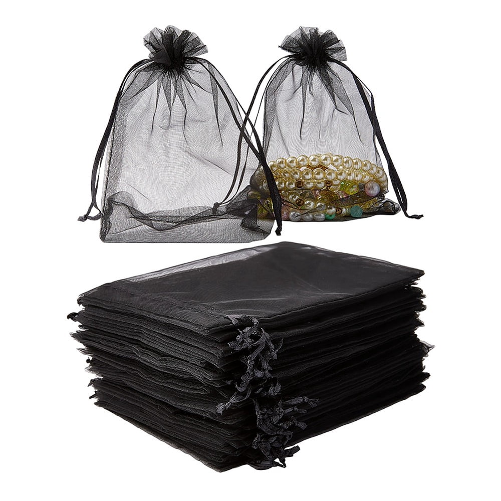 50Pcs Organza Gift Drawstring Bags Jewelry Pouches Wedding Party ...