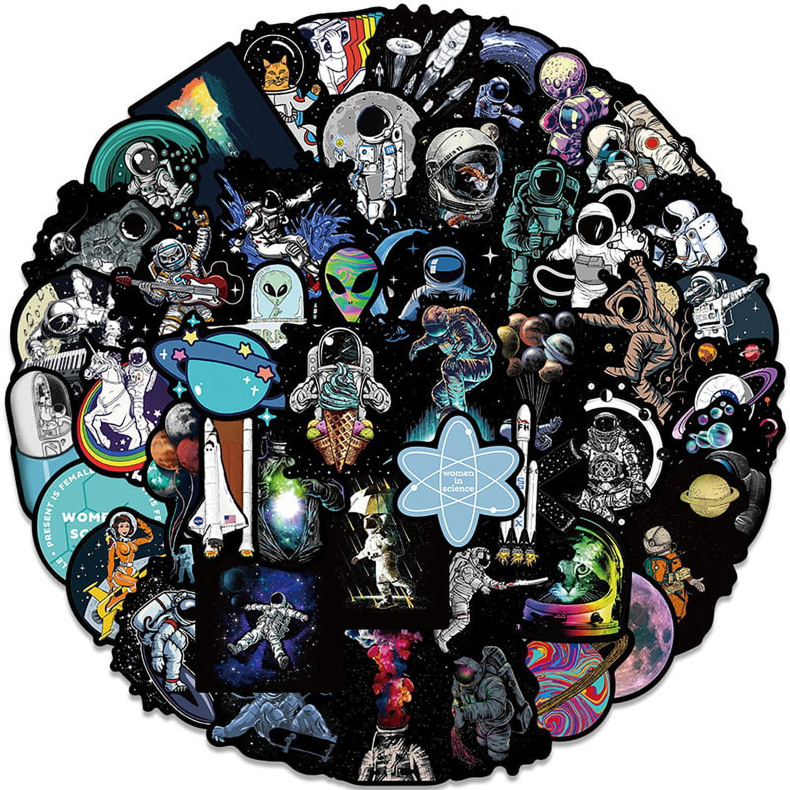 50Pcs Outer Space Astronaut Graffiti Sticker Car Guitar Suitcase ...