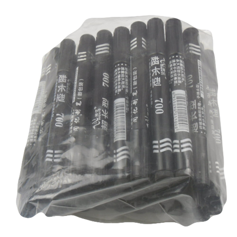 50Pcs/Pack Bullet-Tip Disposable Oil-based Permanent Marker Pen ...