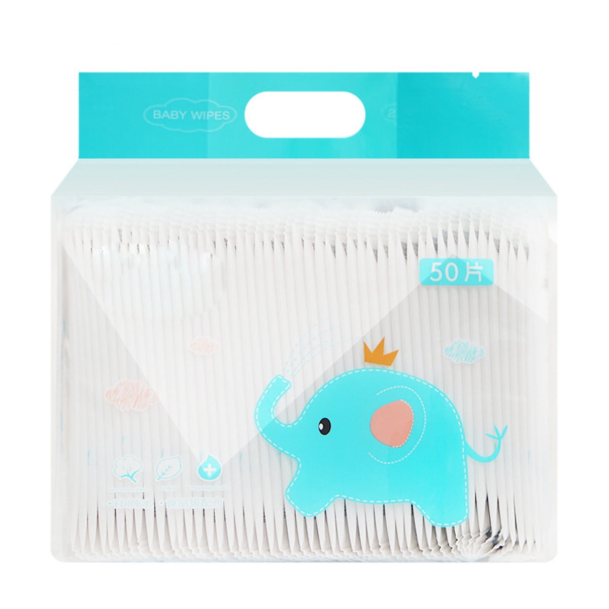 50Pcs/Pack Mini Portable Single Wet Wipes Gentle Non Woven Wipes For ...