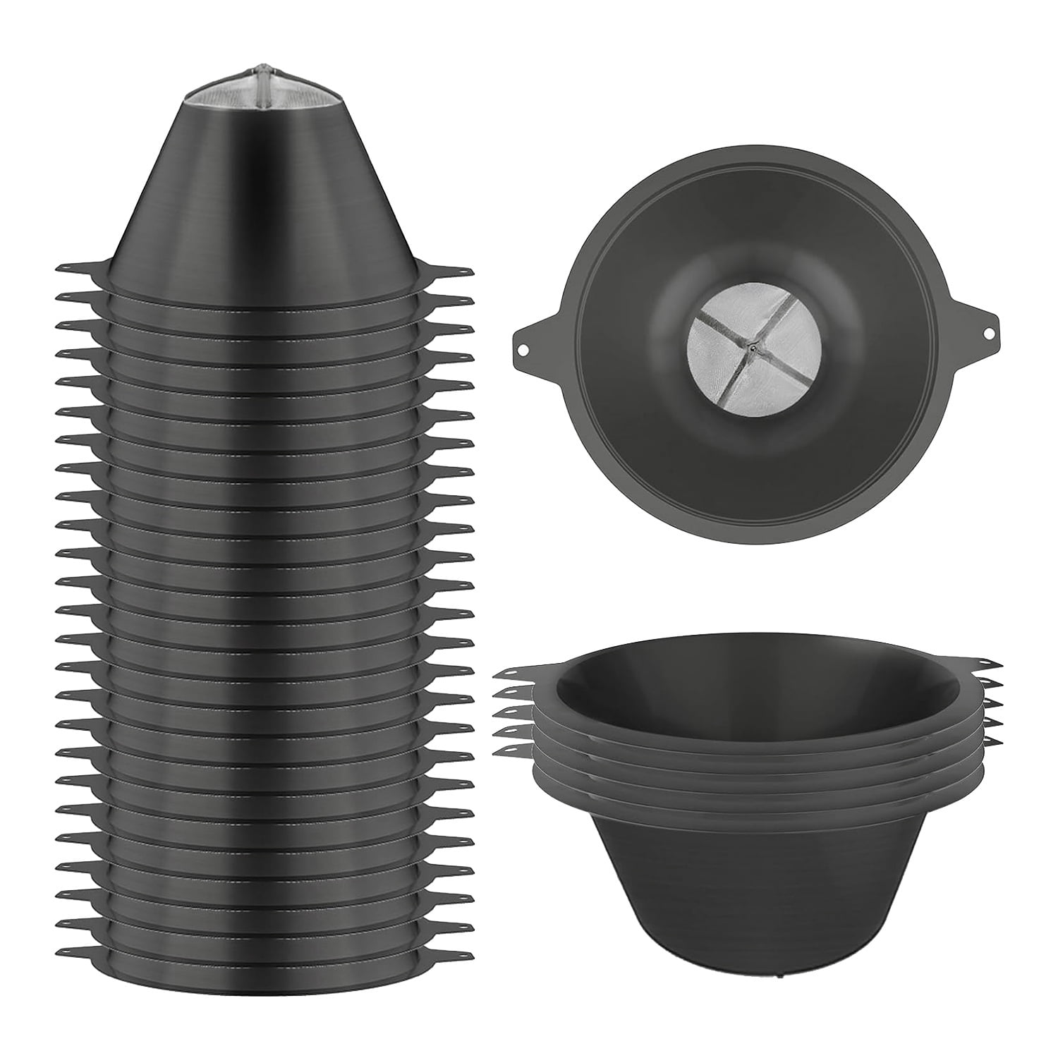 50Pcs Paint Filter,100MM Paint Filter Strainer with Fine Nylon Mesh ...