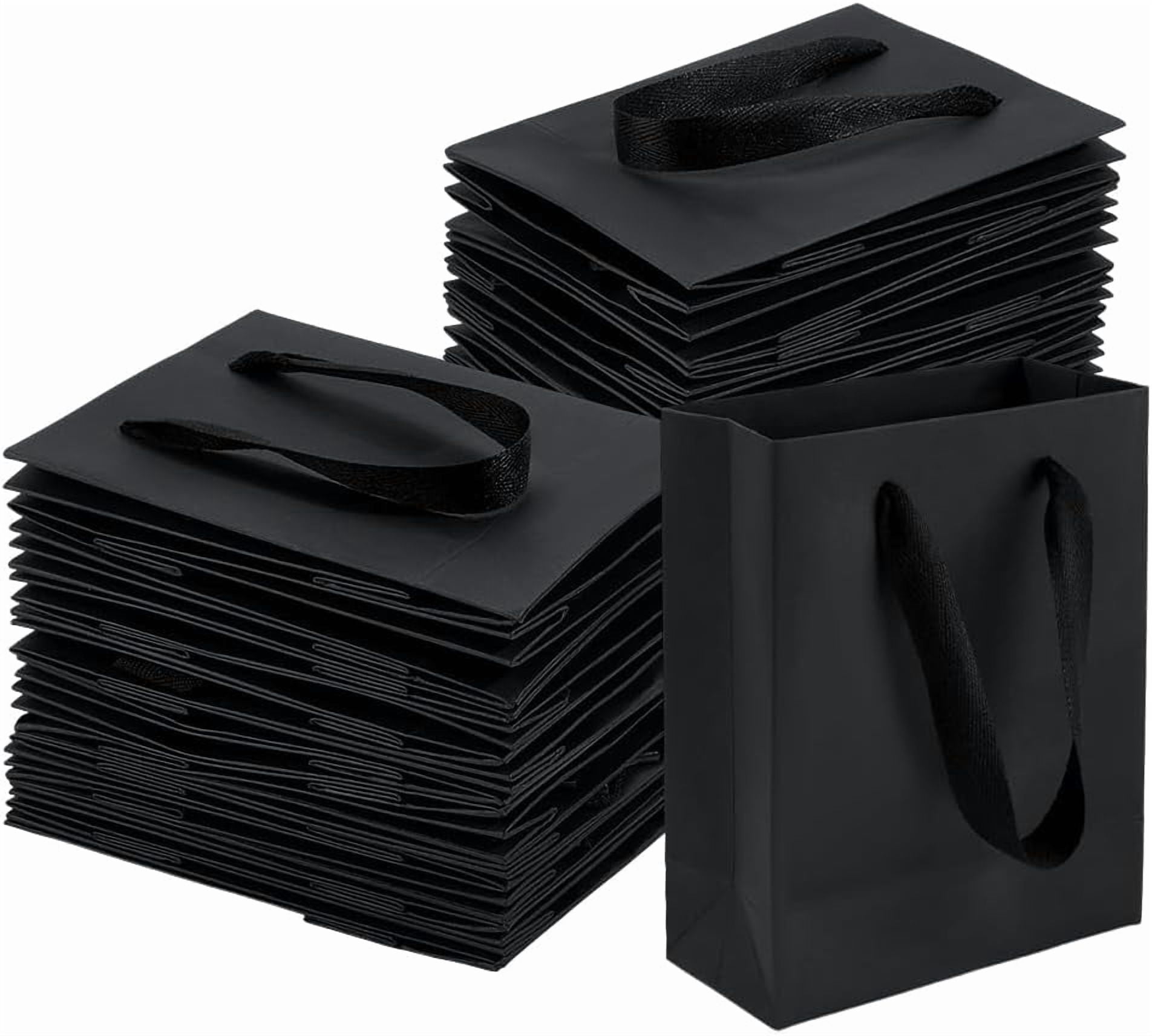 50Pcs Paper Bags Gift Bags Shopping Bags Wedding Bags Rectangle with ...