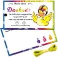 50Pcs Paper Card Greeting Card Duck Theme Card Rectangle Word 87.5x50mm ...
