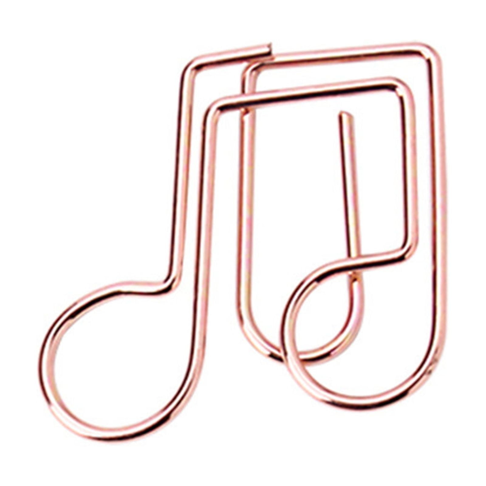50Pcs Paper Clips Music Note Shaped Paper Clip for Home Office Note ...
