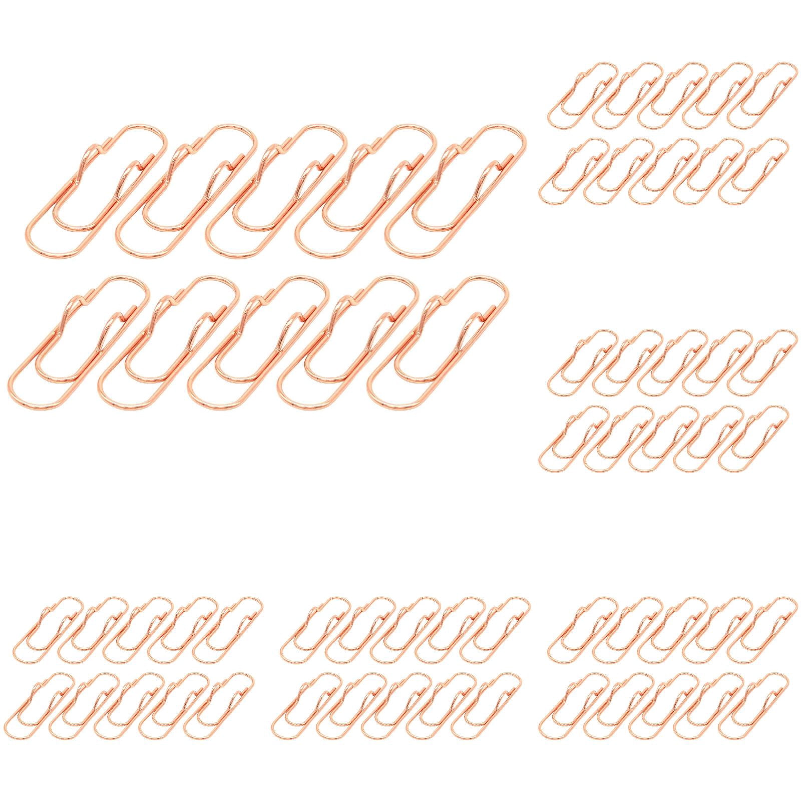 50Pcs Paper Clips Pen Holders,Rose Gold Clips,Paperclip Pen Holders for ...