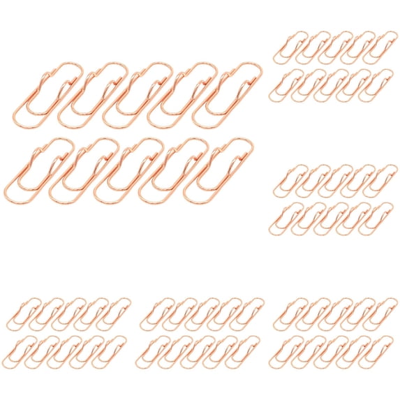 50Pcs Paper Clips Pen Holders,Rose Gold Clips,Paperclip Pen Holders for ...