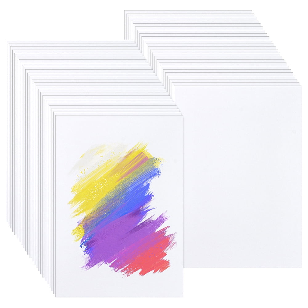 50Pcs Paper Drawing Paper Rectangle White 298x210x0.3mm - Walmart.com