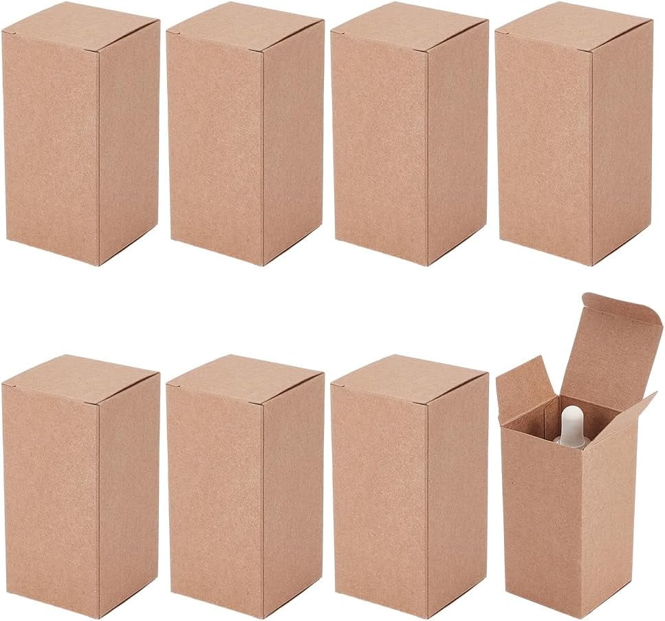 50Pcs Paper Gift Box 2x2x4Inch Kraft Paperboard Gift Box Rectangular ...