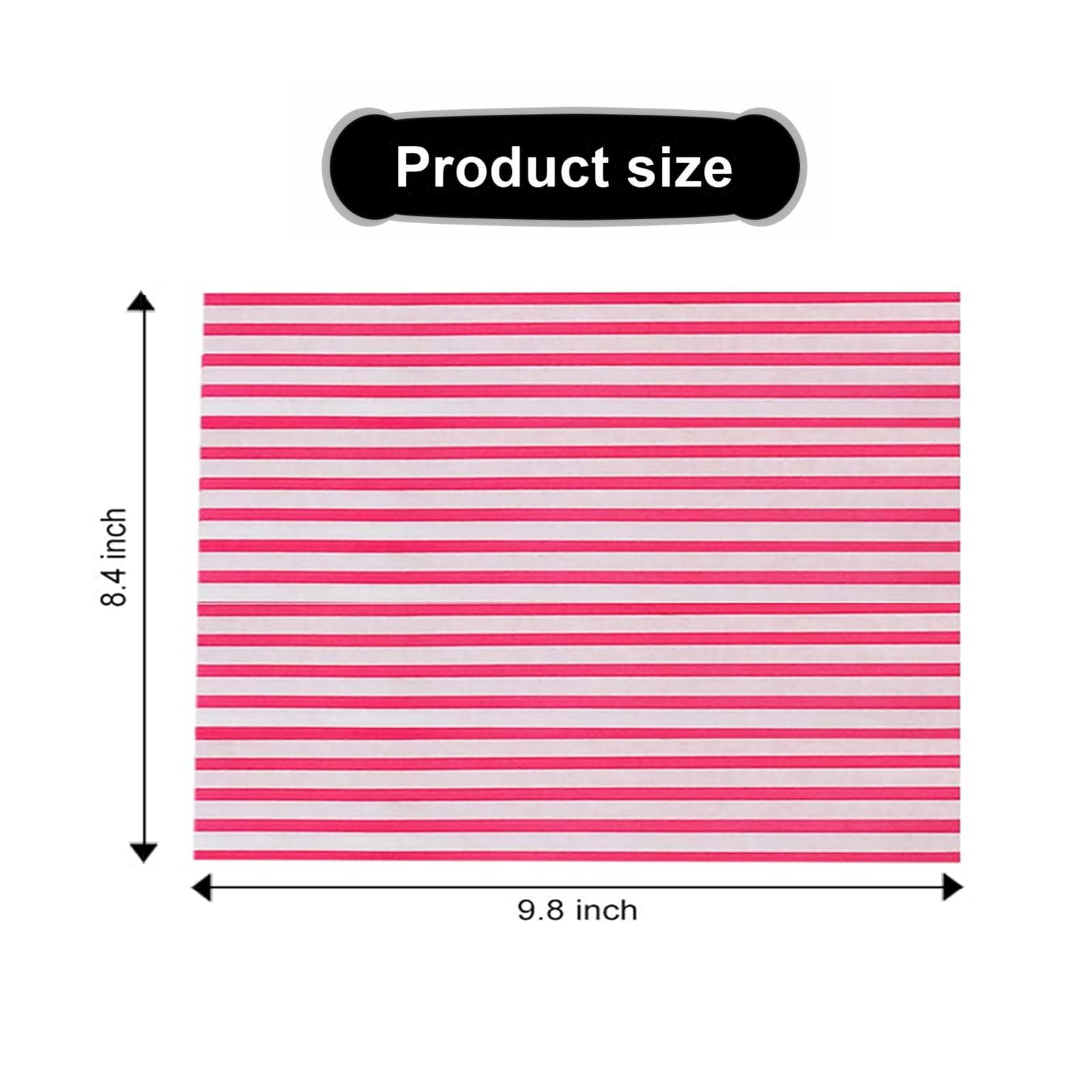 50Pcs Parchment Paper Sheets for Baking, Heart Wax Paper Food Picnic ...