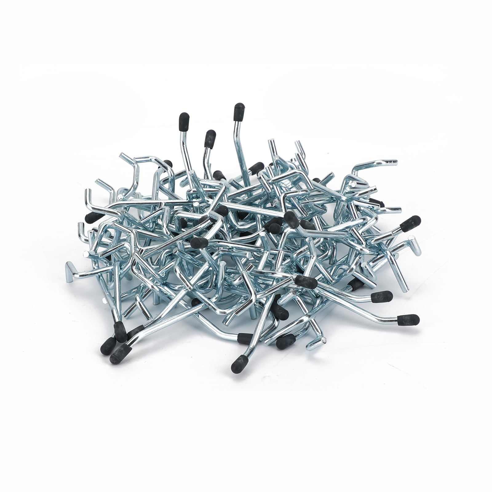 50Pcs Peg Hooks 2 Inch Pegboard Hooks Safety Black Tip Peg Board Hooks ...