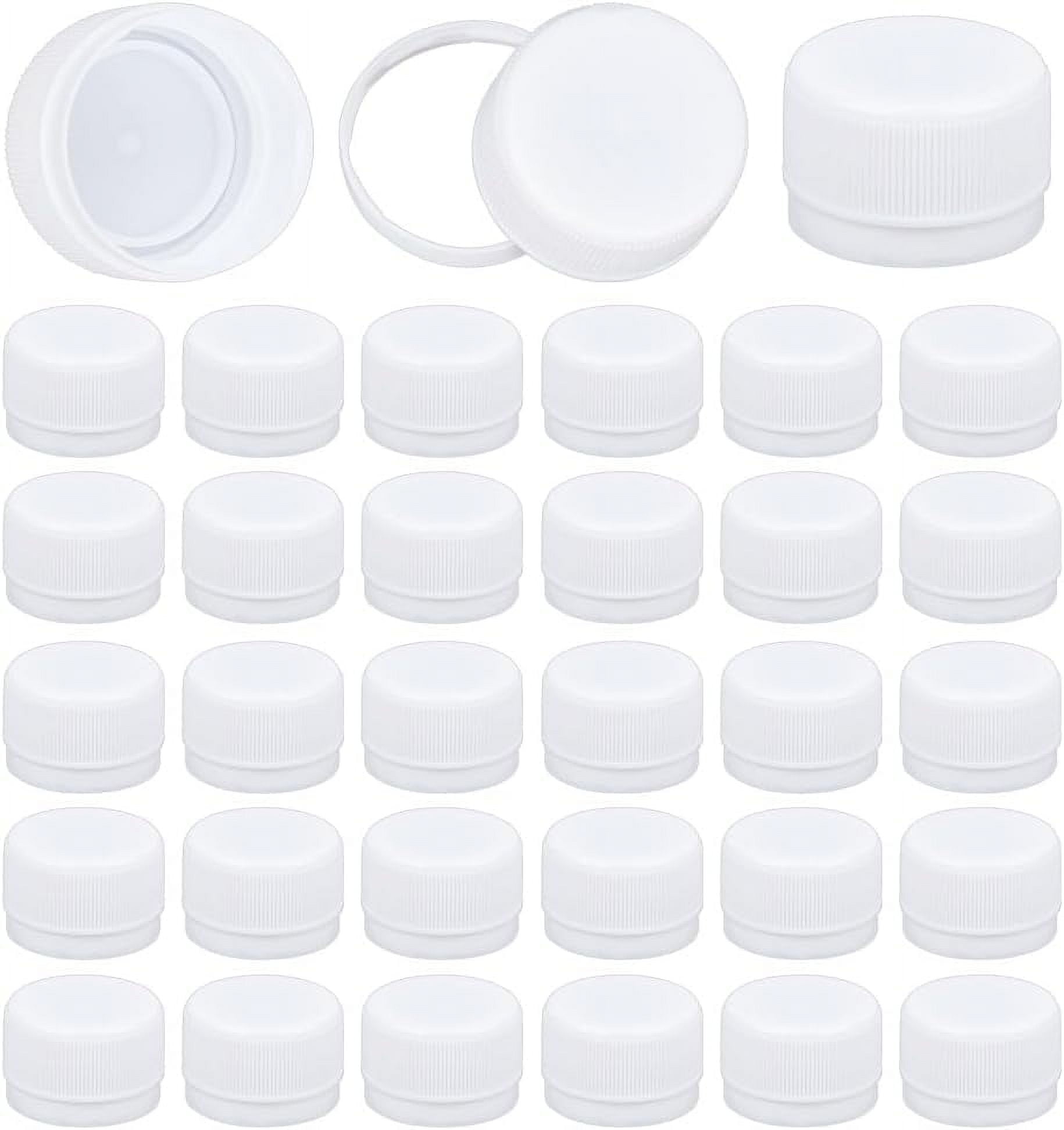 Plastic Bottle Caps Screw-on Bottle Lids Column White 30x19.5mm Inner ...