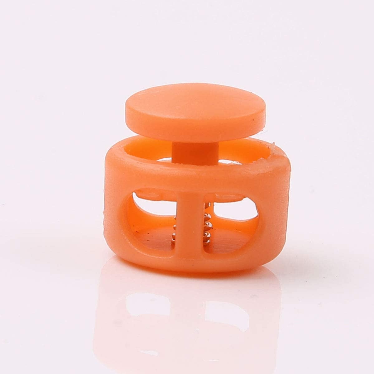 50Pcs Plastic Cord Locks Double Hole Spring Cord Locks End Toggle ...