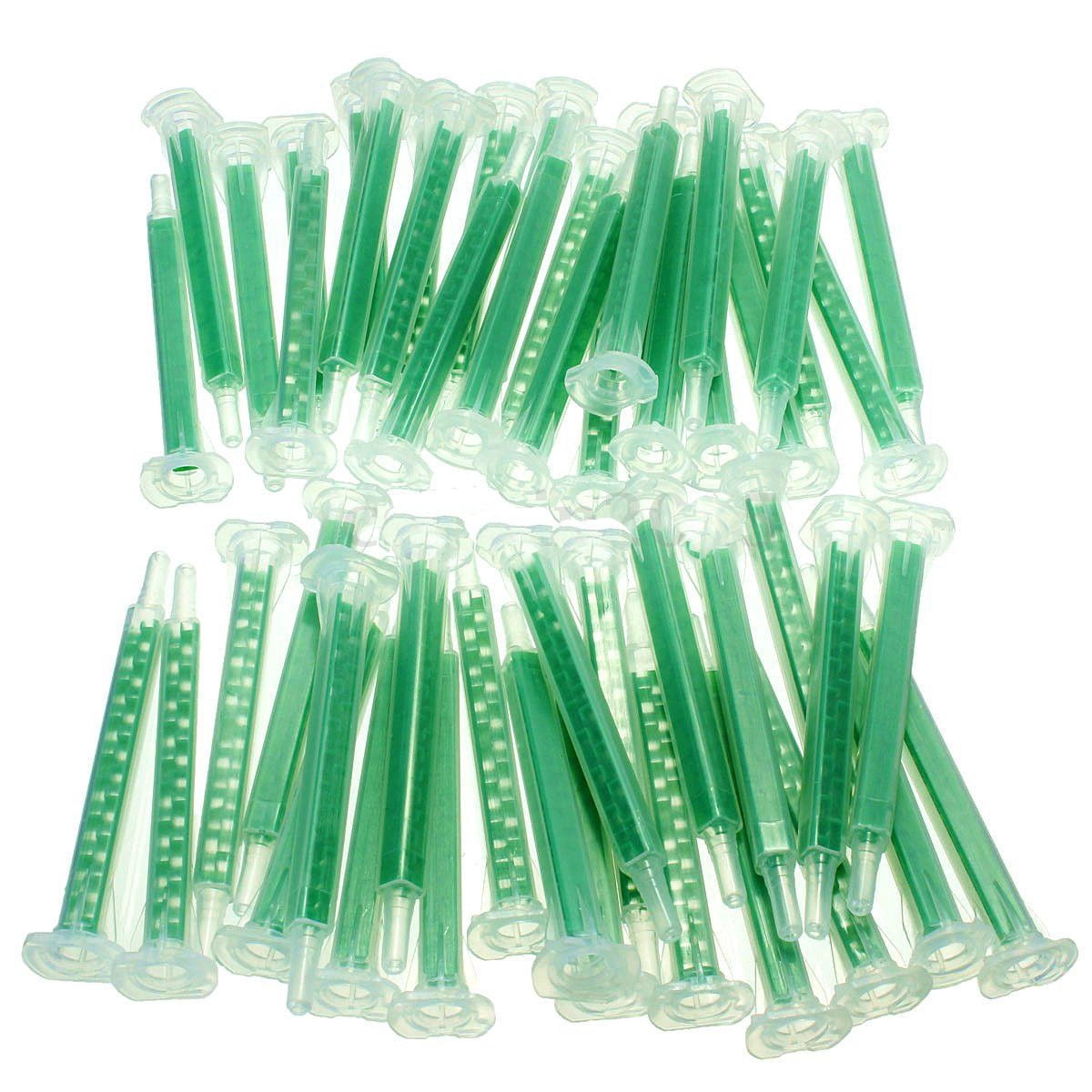 50Pcs Plastic F6-16 Green Ab Glue Resin Static Mouth Mixing 16 Nozzles ...