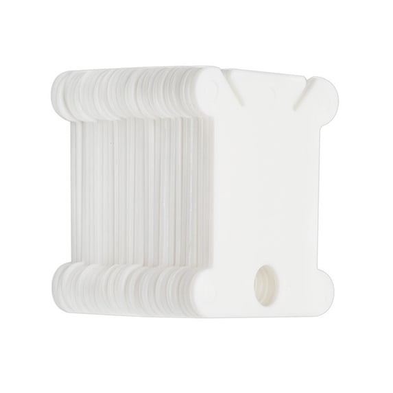 50Pcs Plastic Floss Bobbins, Embroidery Thread Bobbins, 1.37x1.49in ...