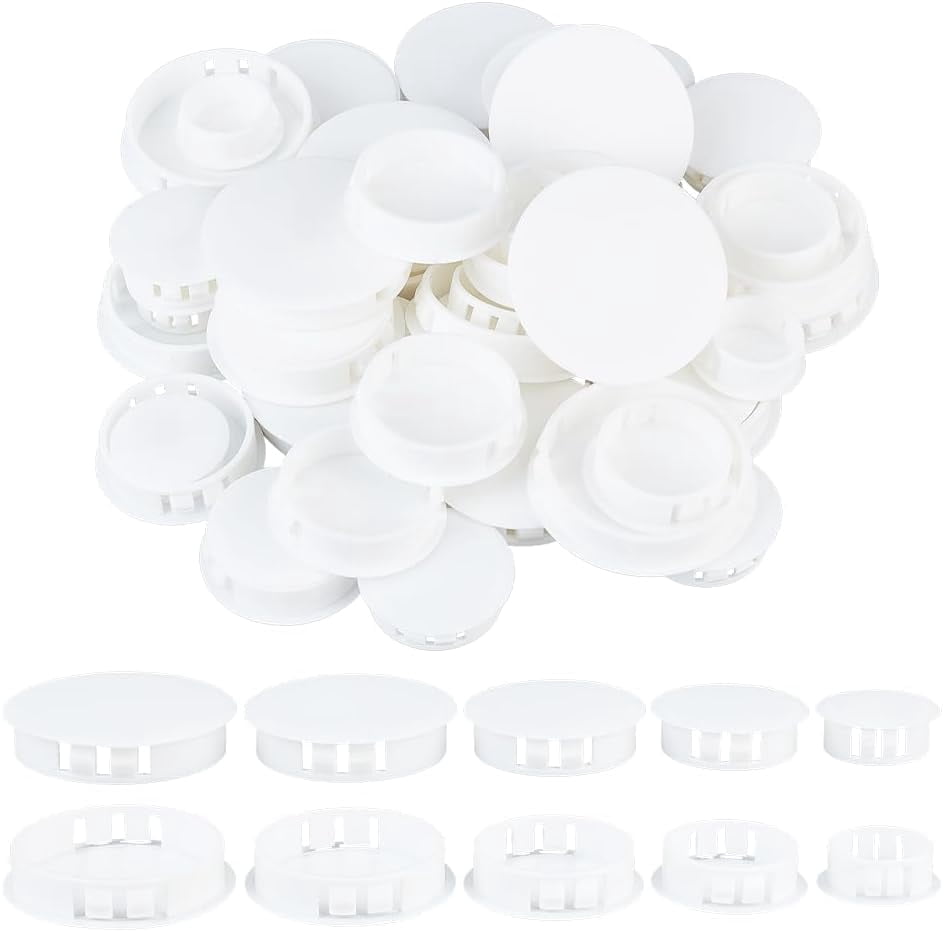50Pcs Plastic Hole Plugs Plastic Hole Cover Snap in Locking Hole Plugs ...