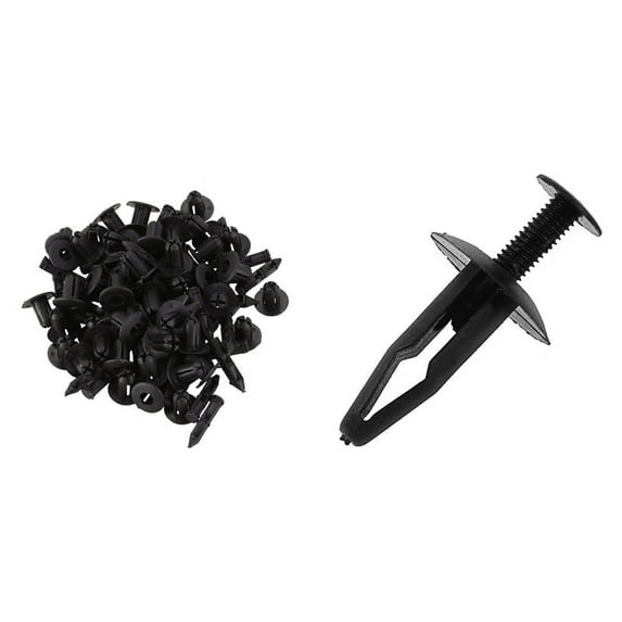 50Pcs Plastic Rivets Car Push Clips 6mmx12mm with 25Pcs Plastic Rivets ...