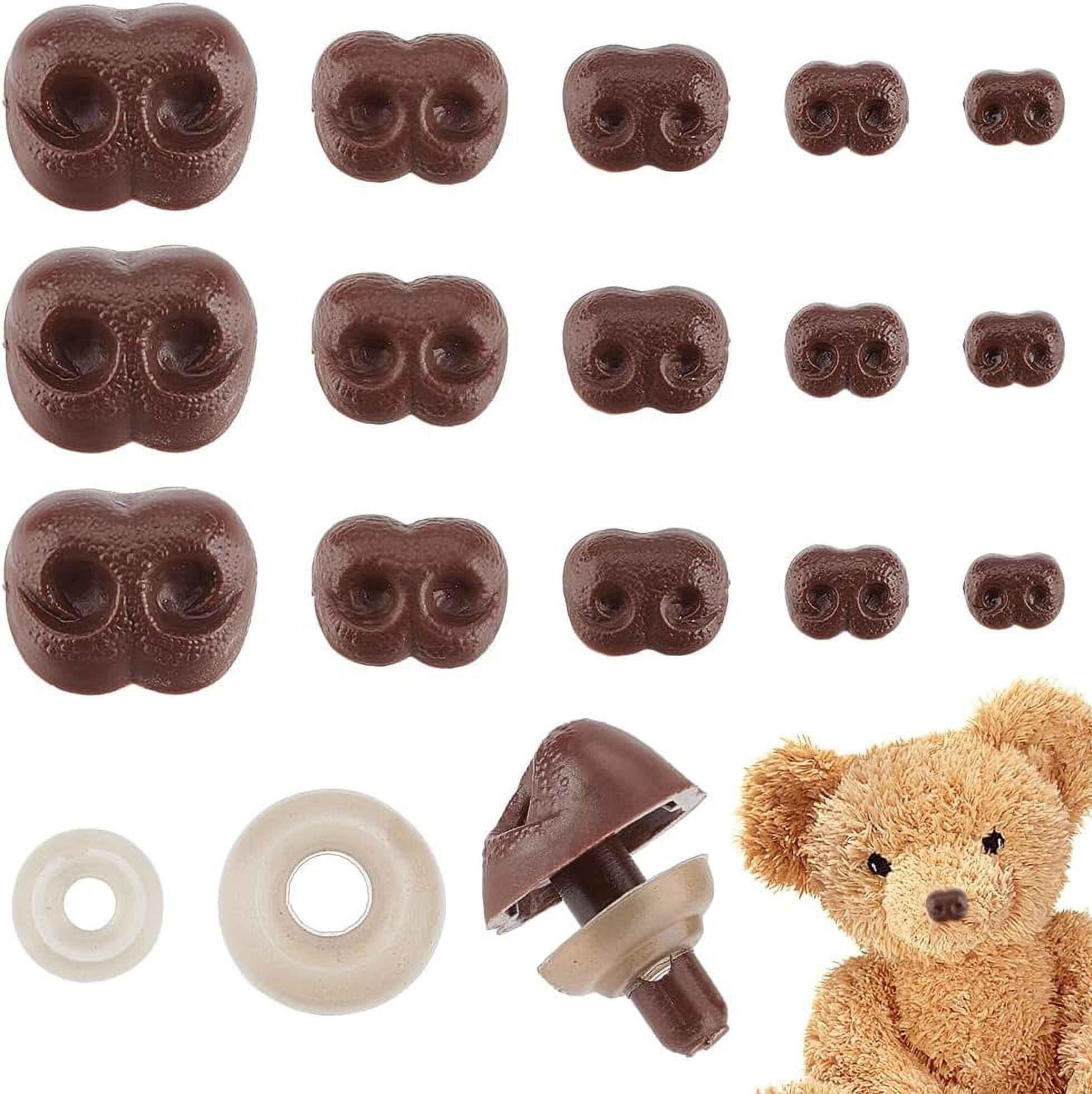 50Pcs Plastic Safety Noses 5 Sizes Plastic Safety Noses Craft Nose ...