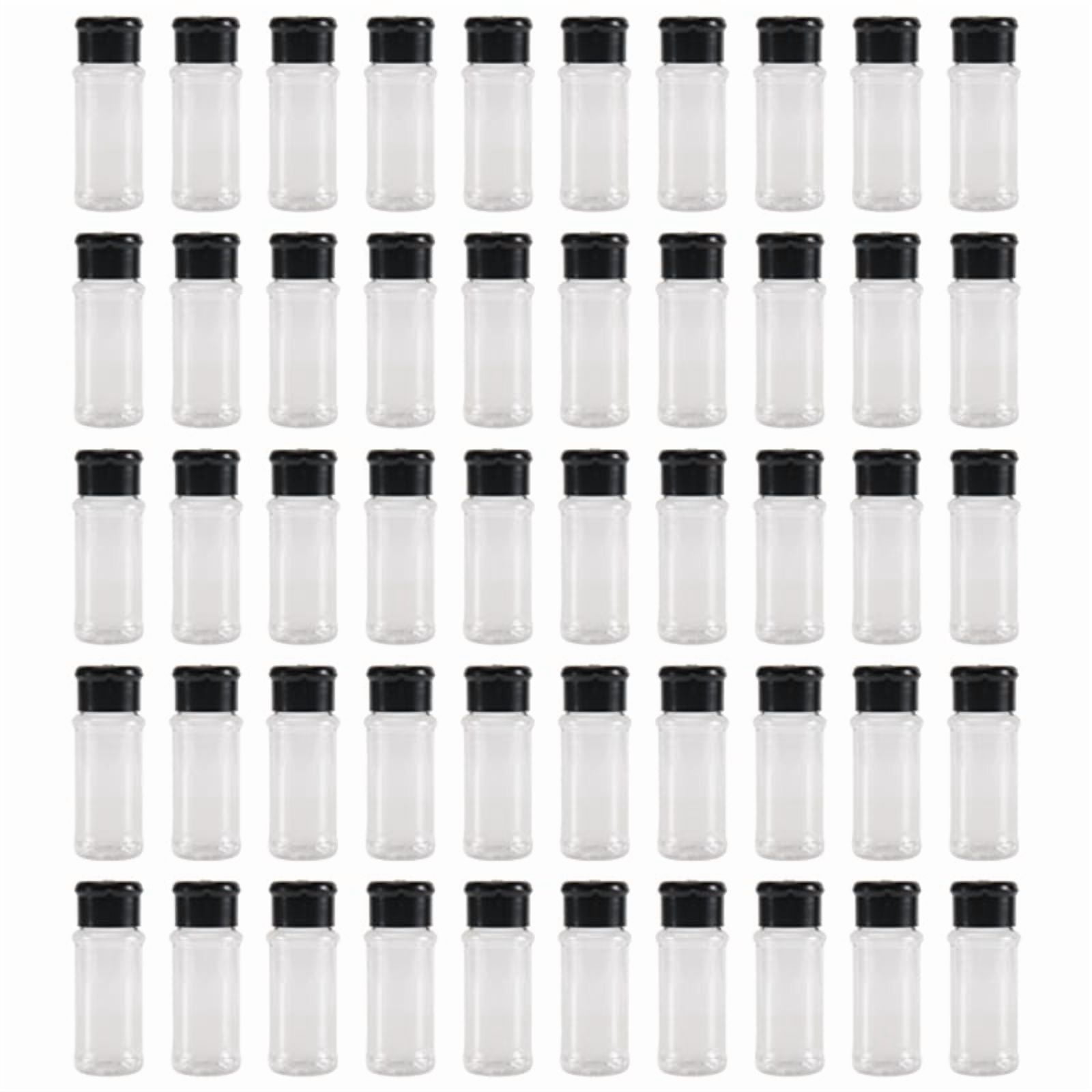 50Pcs Plastic Spice Jars with Shaker Lids Spice Containers Plastic ...