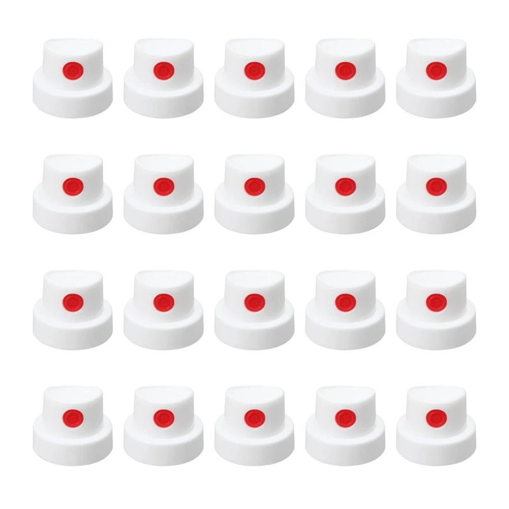 50Pcs Plastic Spray Nozzles White Spray Paint Replacement Cover For ...