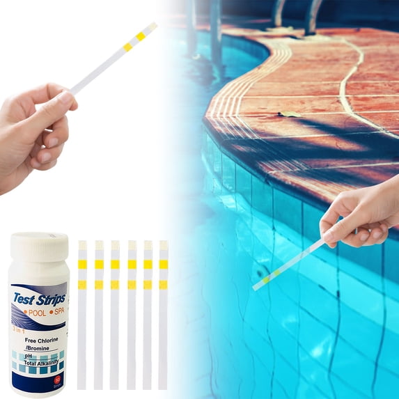 50Pcs Pool Test Strips, Spa Test Strips, Water Test Kit, Chlorine Test ...