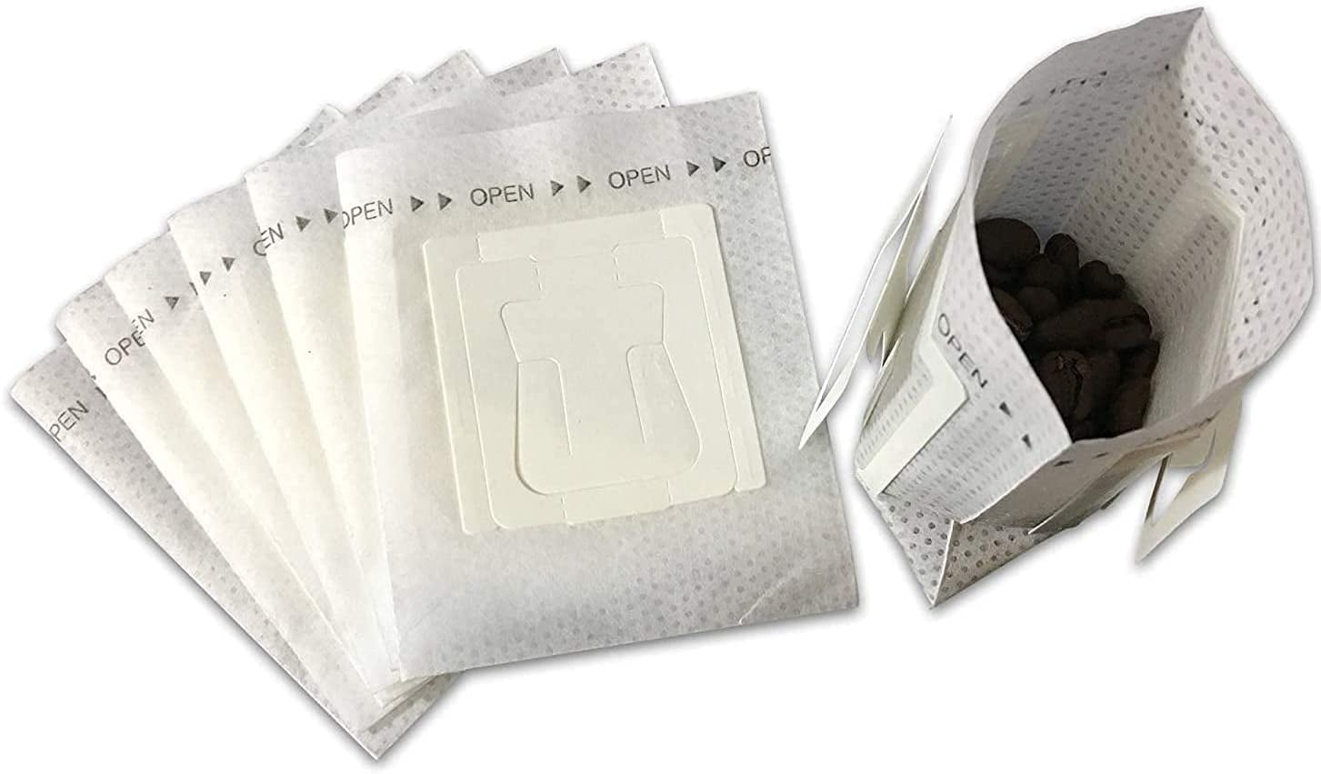 50Pcs Portable Coffee Filter Paper Bag Hanging Ear Drip Coffee Bag ...