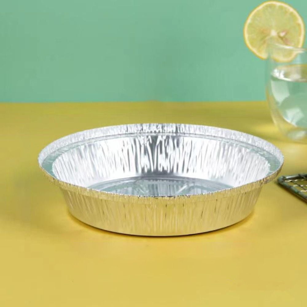 50Pcs Portable Disposable Air Fryer Tin Foil Box Silver Air Fryer Liner ...