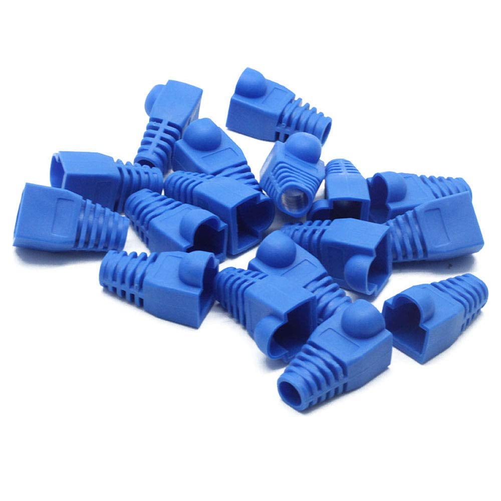 50Pcs RJ45 CAT5 CAT5E CAT6 Ethernet Network Cable Connector Covers ...