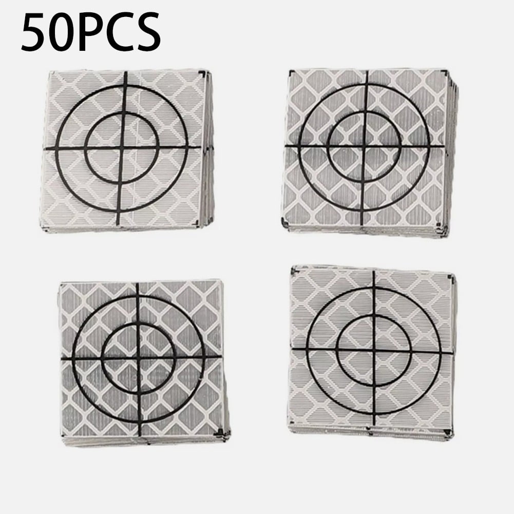 50Pcs Reflector Sheet For Total Station Surveying Reflective Sticker ...