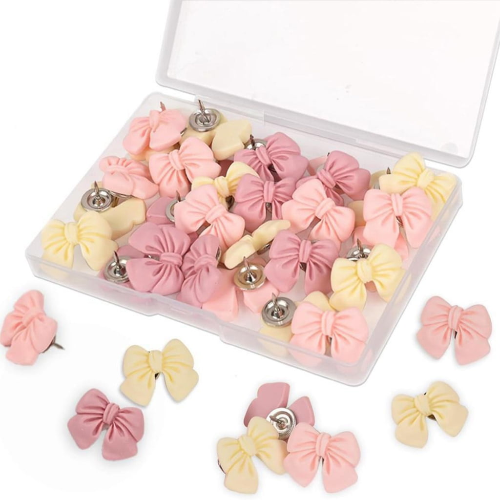 50Pcs Resin Pushpins Smooth Rounded Tips Wall Display Pins For Photos ...