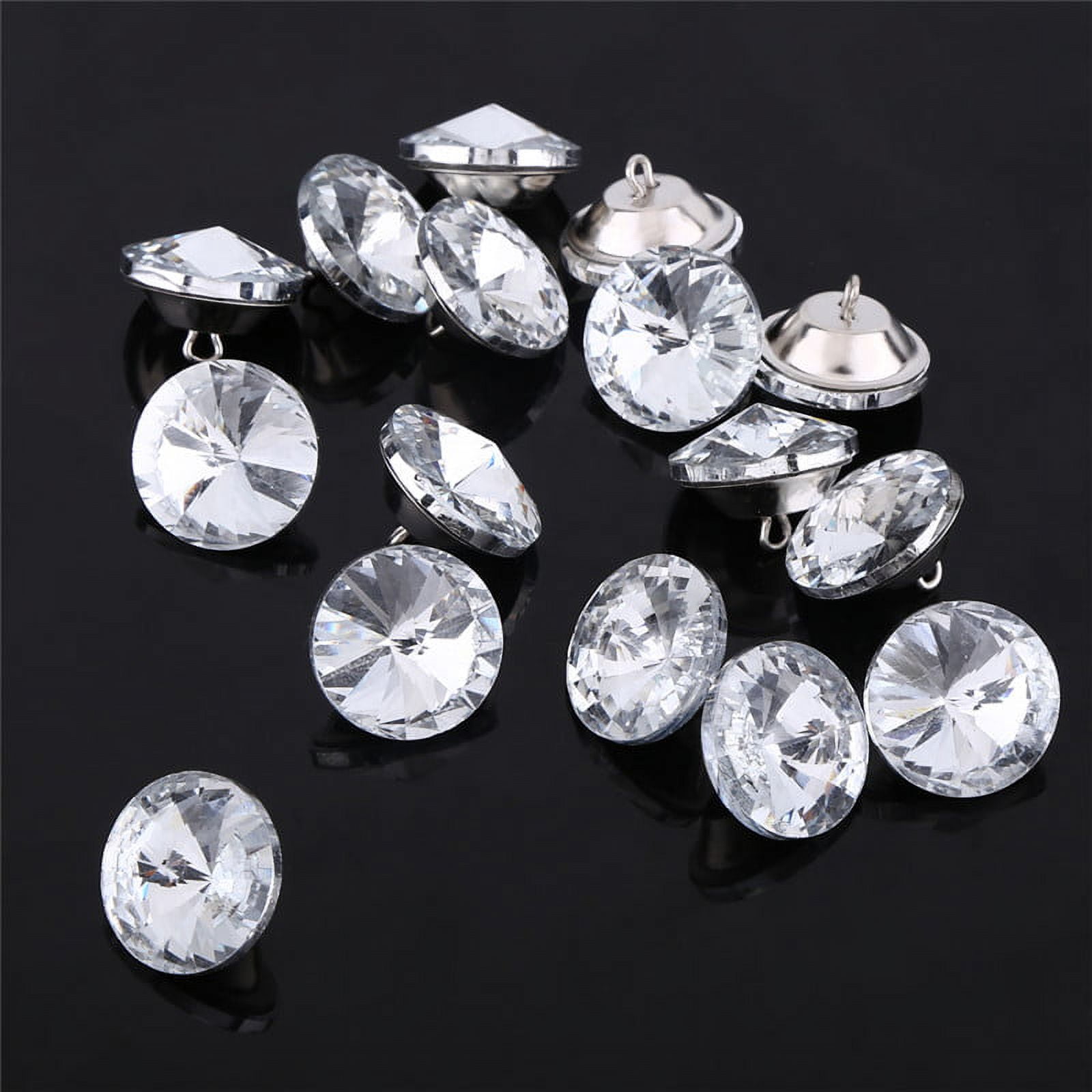 50Pcs Rhinestone Crystal Upholstery Buttons For Sewing Sofa DIY Crafts ...