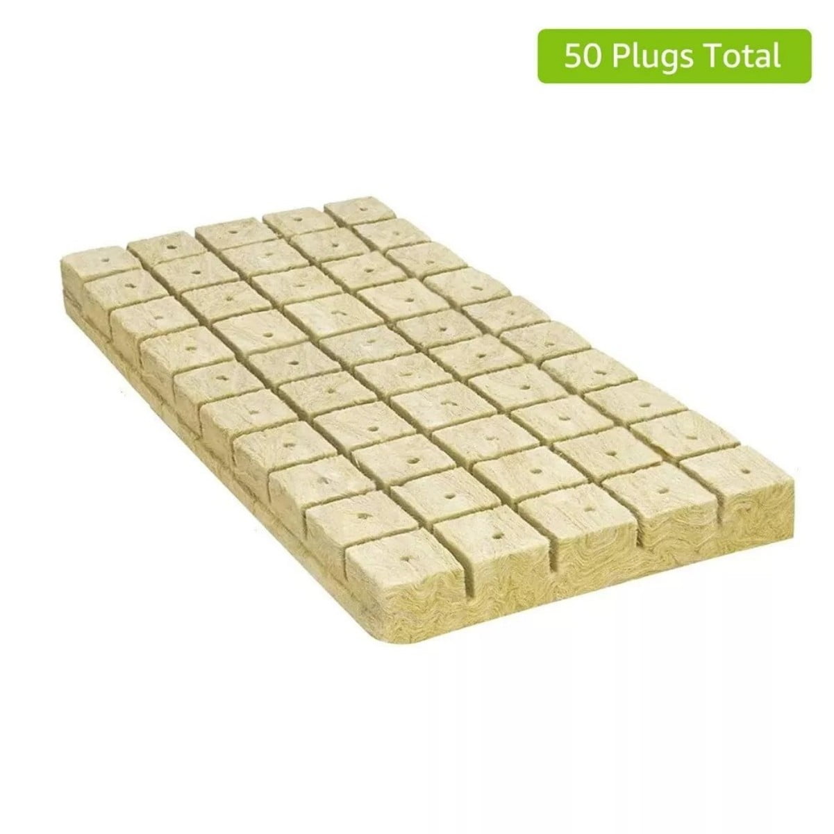 50Pcs Rockwool Cubes 1" x 1"Seed Starter Plugs for Rooting Cuttings ...