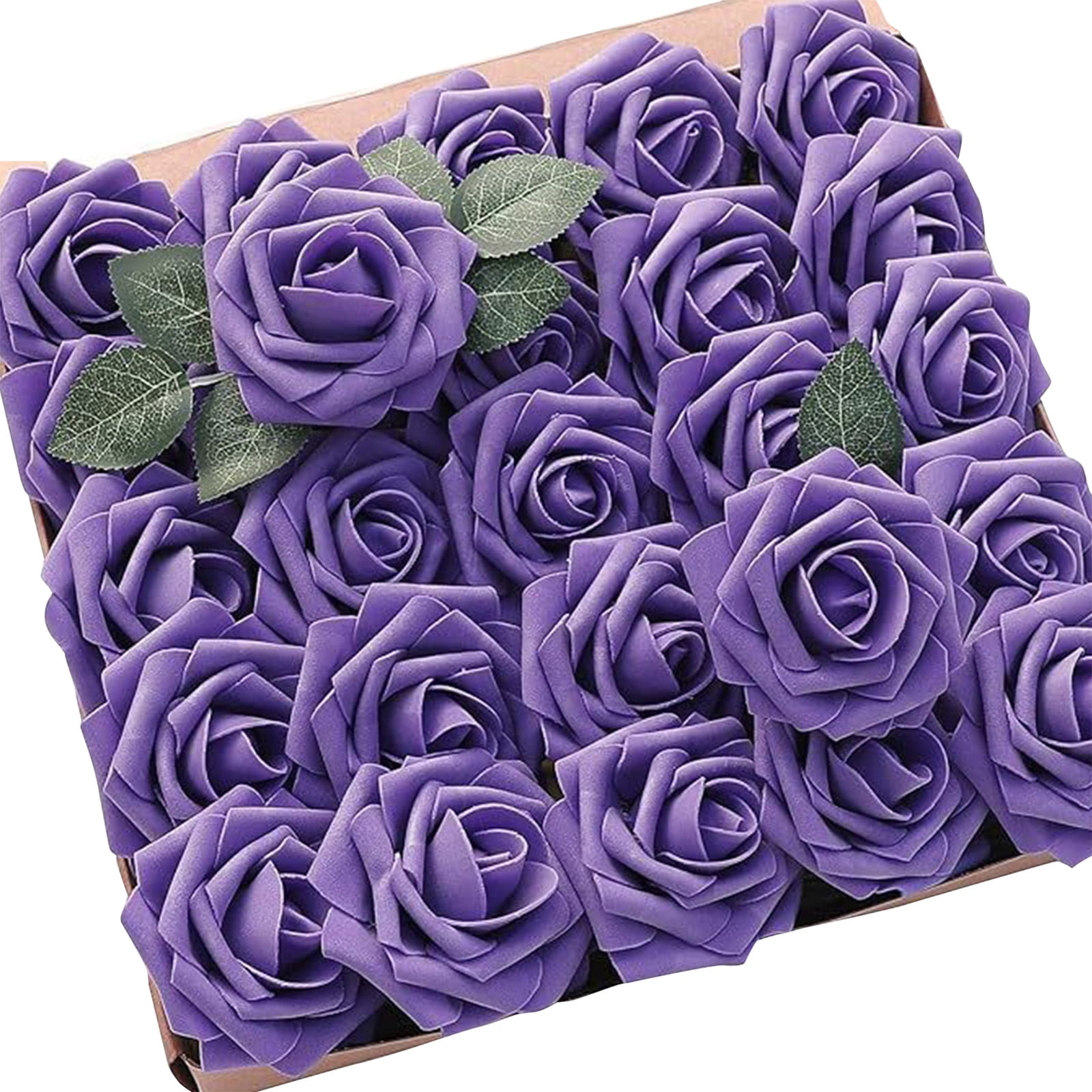 50Pcs Roses Artificial Flowers, Fake Roses for Decorations, Real Touch ...