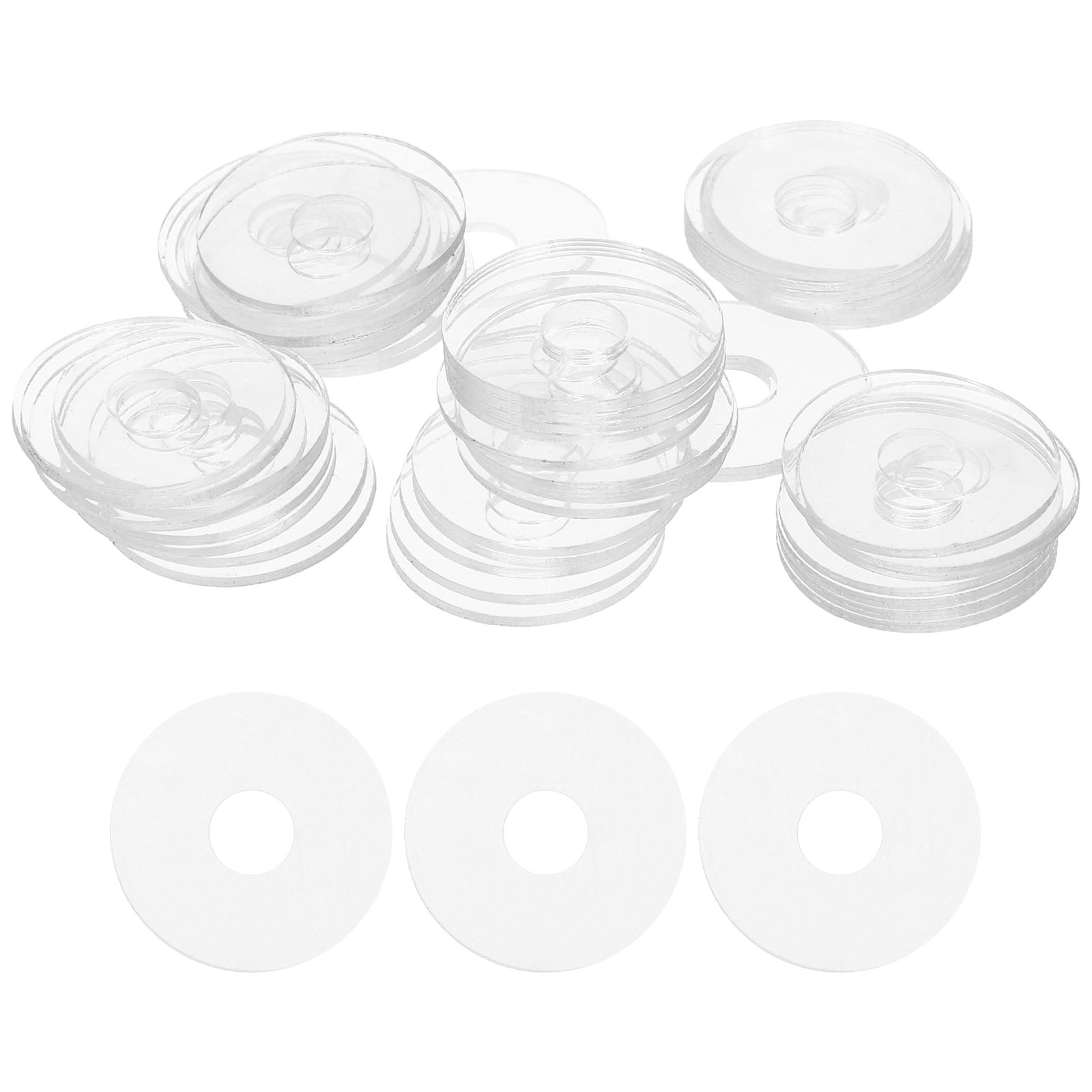 50Pcs Round Flat Washers Vinyl Round Washer Set Screw Gasket ...