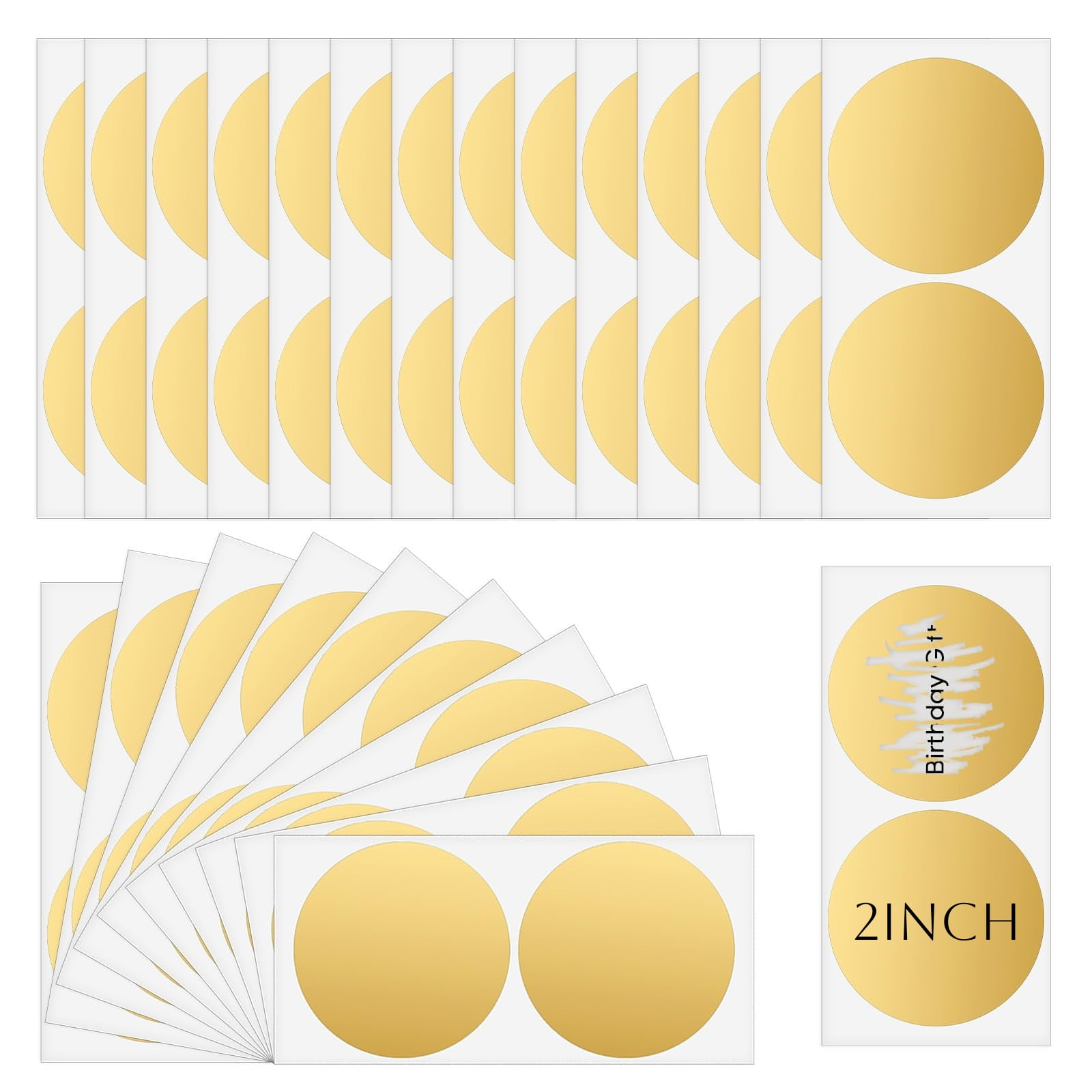 50Pcs Round Scratch Off Sticker Labels for Scratch Off Stickers Lottery ...