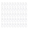 50Pcs S Shape Curtain Rails Gliders Hooks Sliders Clip Set for Easy ...