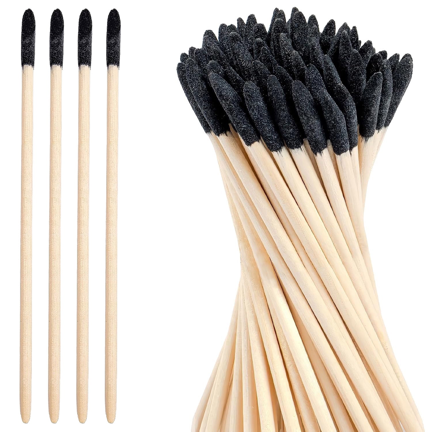 50pcs 280 Grit Fine Detailing Sanding Sticks - Beveled Polishing Tools ...