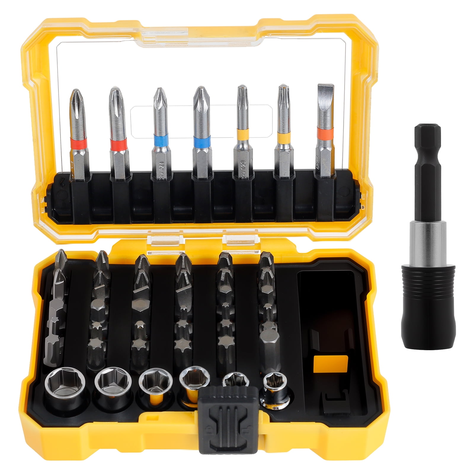 50Pcs Screwdriver Bit Set Chrome Vanadium Steel Driver Bit Set Professional Screwdriver Bit with ...