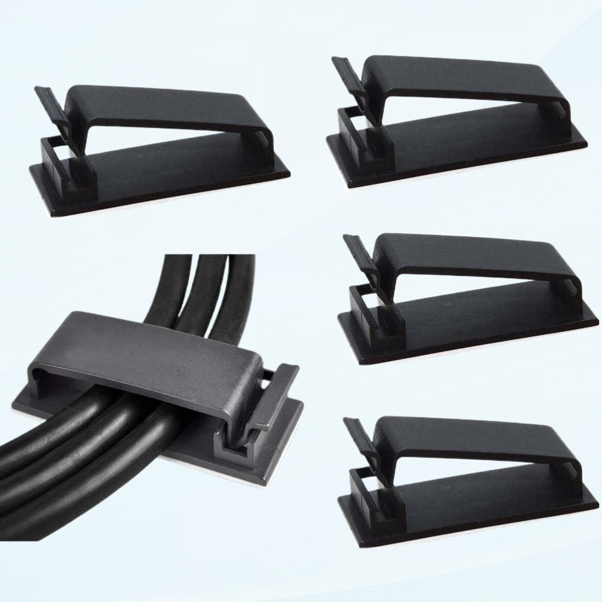 50Pcs Self Adhesive Cable Management Clips, Cable Organizers Wire Clips ...