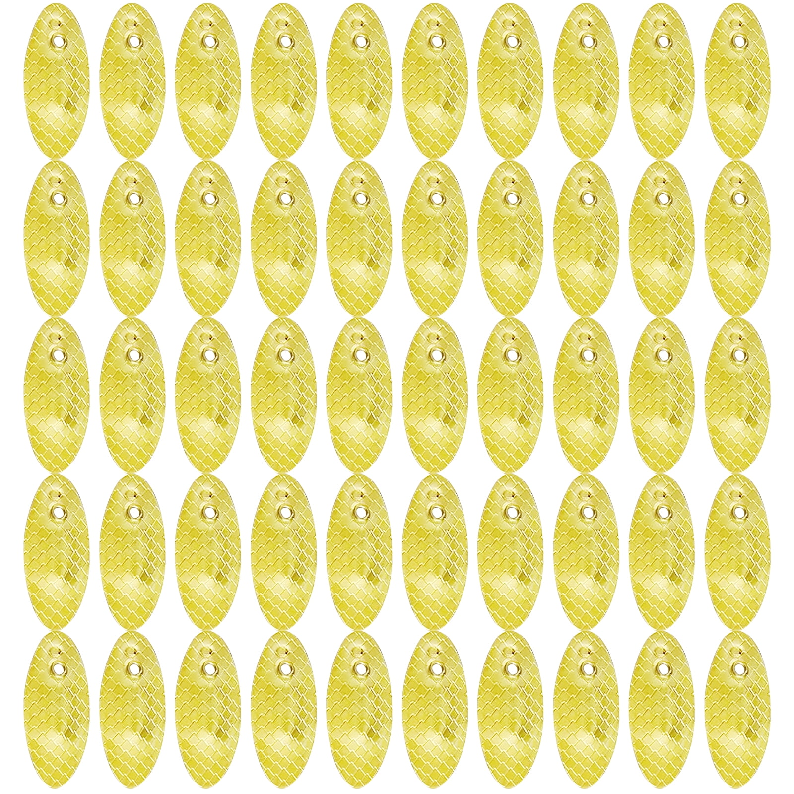 50Pcs Sequins Lures Baits Making Spoons Rigs Spinner Slices Spoon Metal ...
