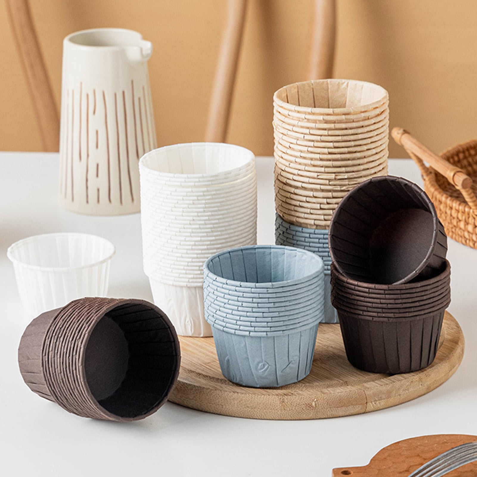 50Pcs/Set Cupcake Liners Muffin Baking Wrapping Packaging Cups,Holders ...