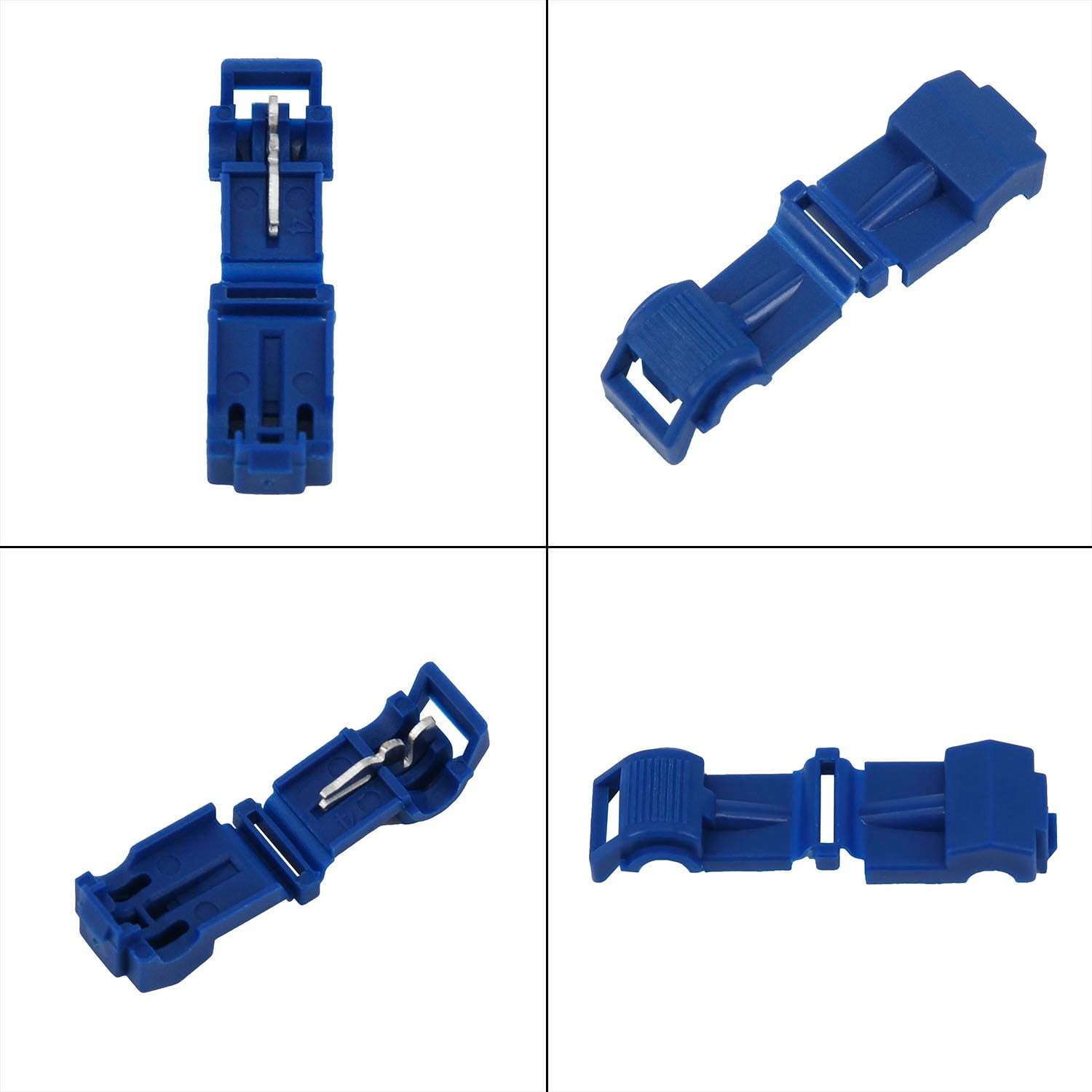 50Pcs Set Quick Splice Lock Wire Crimp Terminal & Electric Cable ...