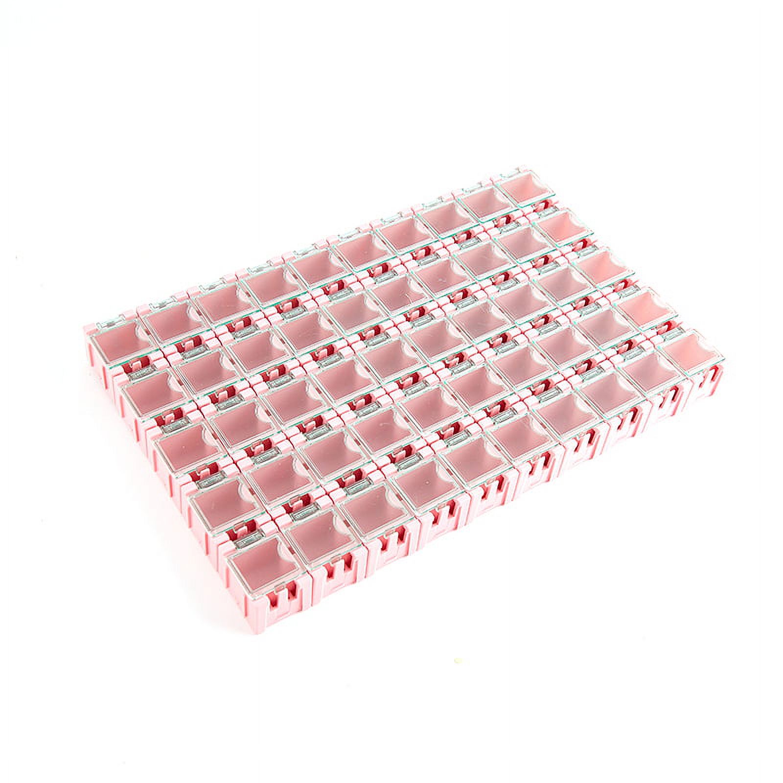 50Pcs/Set SMD SMT Electronic Component Container Mini Storage Boxes kit ...