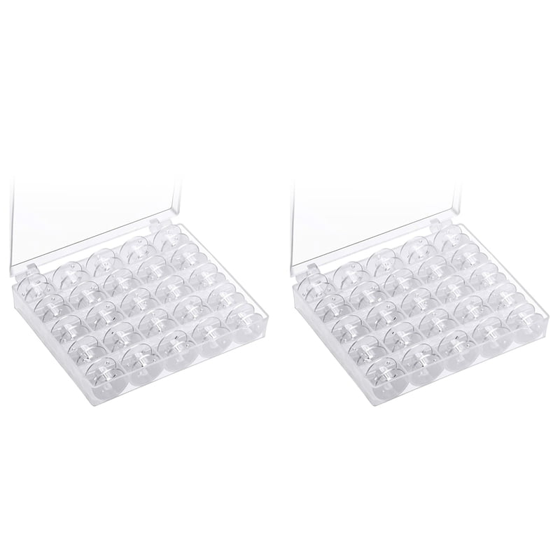 50Pcs Sewing Machine Bobbin, Universal Sewing Bobbins Plastic Sewing ...