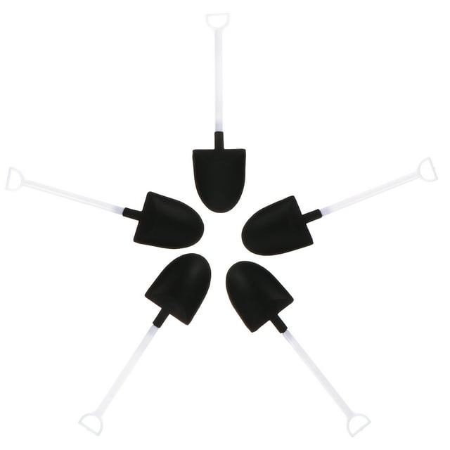 50Pcs Shovel Shape Spoons Plastic Coffee Spoons Creative Dessert Spoons ...