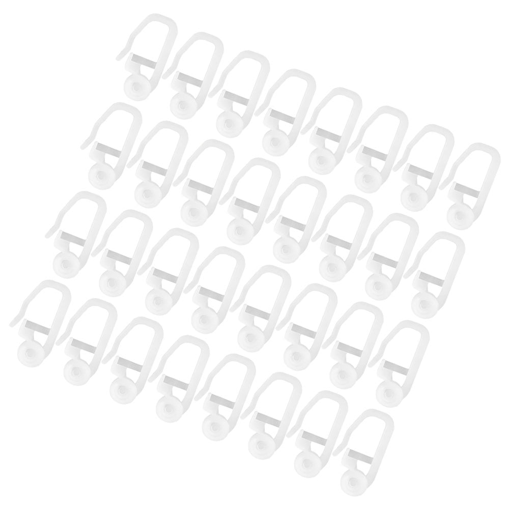 50Pcs Shower Curtain Hooks Shower Curtain Hooks Replacement Bath ...