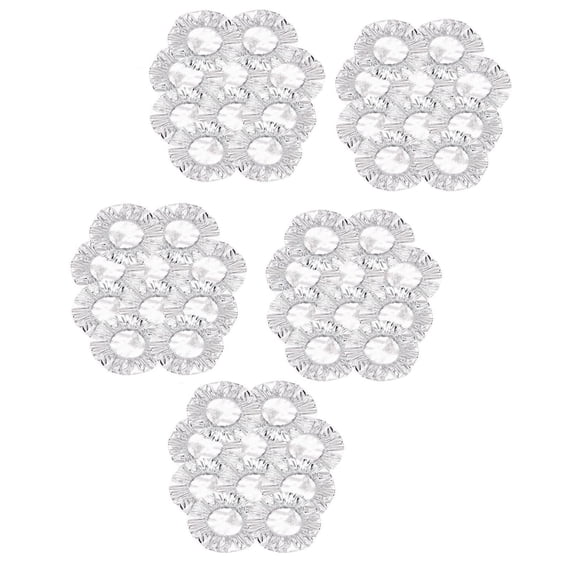 50Pcs Silver Plastic Aluminum Foil Insulation Covers, One Size ...