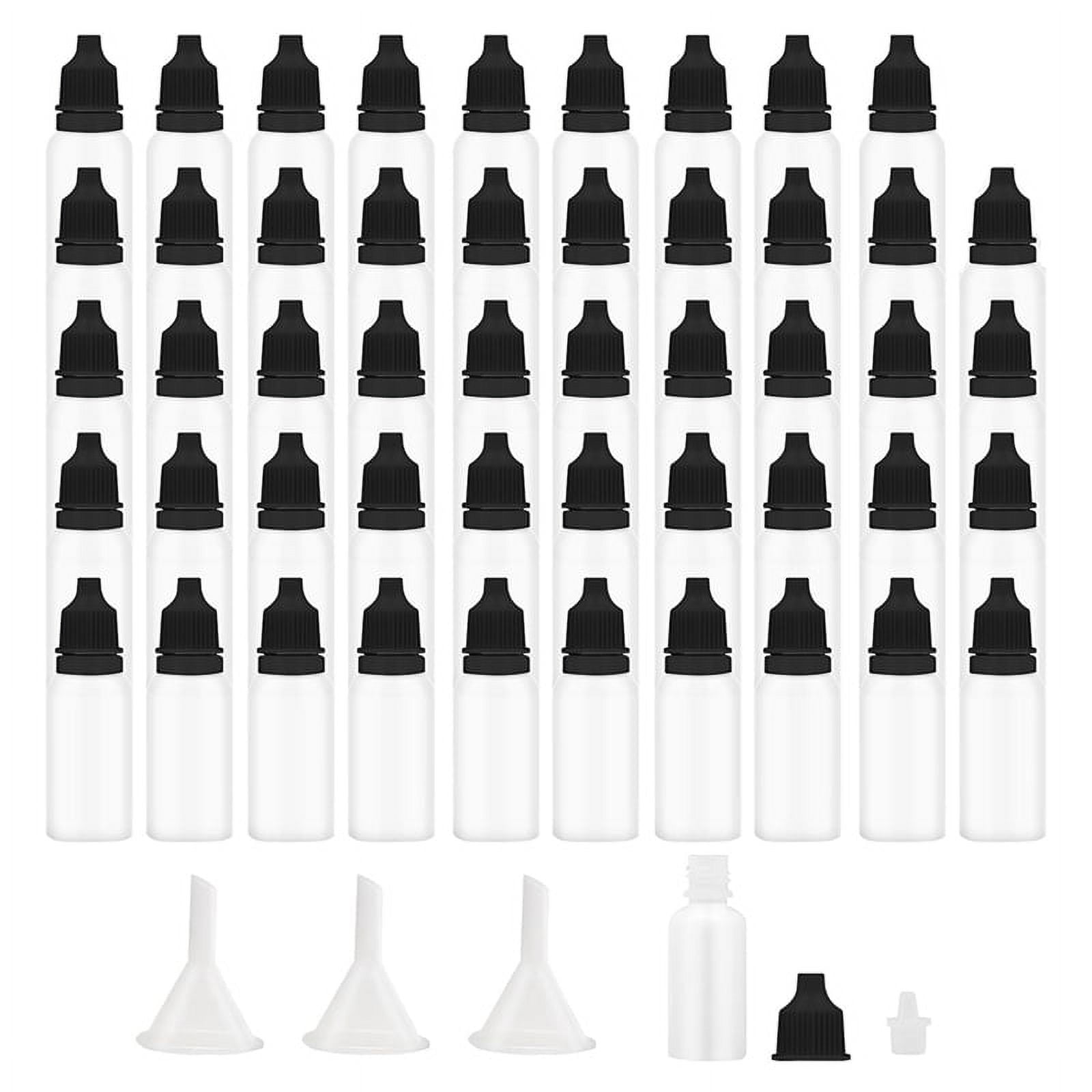 50Pcs Small Empty Squeeze Dropper Bottles Plastic Thin Tip 15ML ...