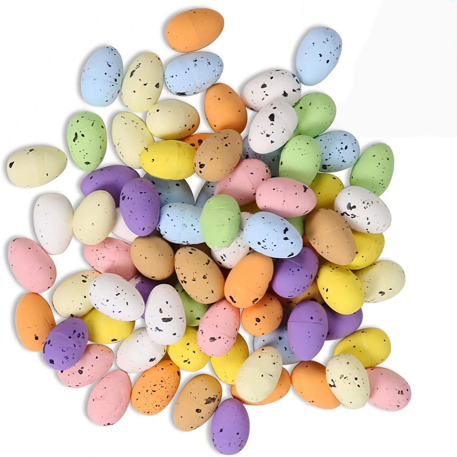 50Pcs Solid Foam Easter Eggs 1.8cm, Lightweight Easter Egg Fillers ...