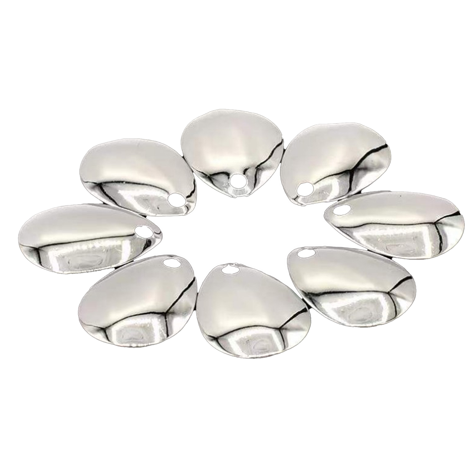 50Pcs Spinner Blades Bright Color Easy Spin Smooth Finish Wide ...